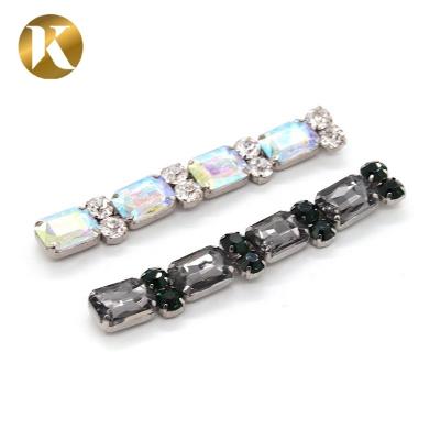 중국 촉진 유행 보석 모조 다이아몬드 신발은 105mm*15mm 크기를 버클을 채웁니다 판매용