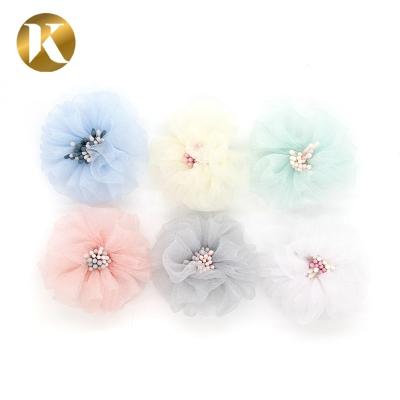 Moda estilo zapatos de encaje flores con material de tela especial para mujeres