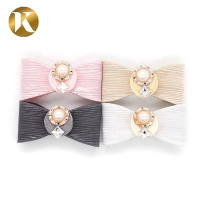 Calzado de estilo simple de perla Accesorios de decoración de color níquel / negro / oro