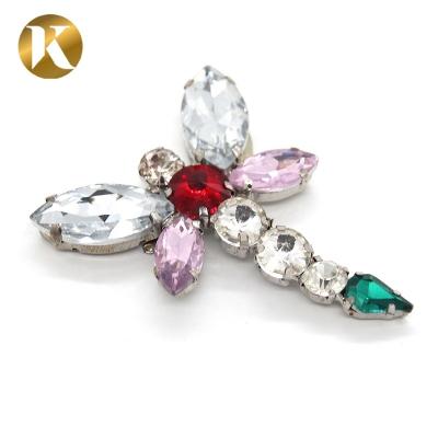 중국 잠자리 모양 모조 다이아몬드 신발은 버클 장신구를 위한 유럽과 미국 작풍을 자릅니다 판매용