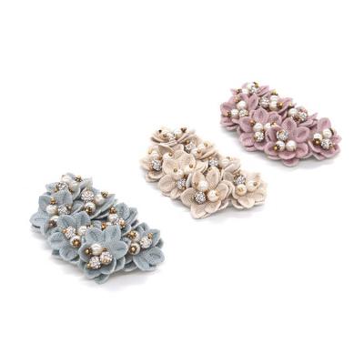 Las mujeres hechas a mano de cristal de zapatos hebillas de color personalizado material de tela especial