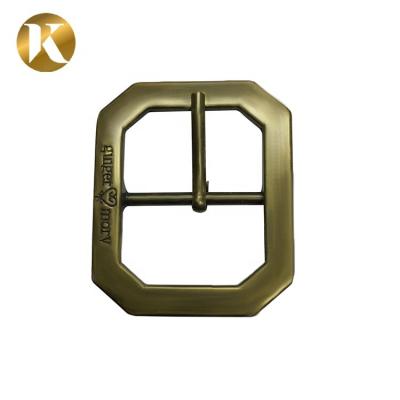 China Wenzhou KML personality custom gun gold silver metal mens pin belt buckle with logo for sale