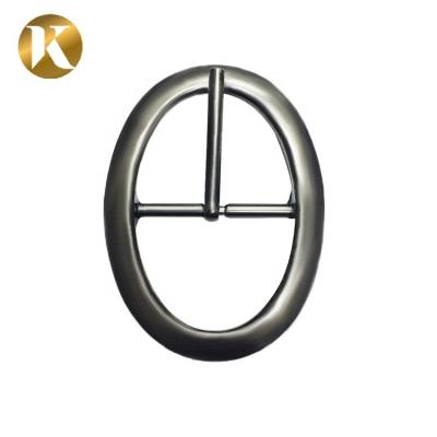 China Wenzhou KML Custom popular oval shaped retro 40mm pin belt buckle for sale