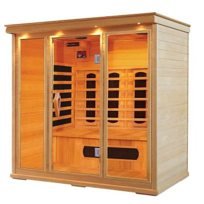 Cina Cabina di sauna di infrarosso lontano della cicuta per 1 - 5 persona, carbonio/fibra ceramica in vendita