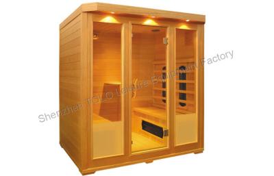 Cina Cabina asciutta di sauna di infrarosso lontano di sauna, cedro e spettro completo per 1 persona persona/2 in vendita
