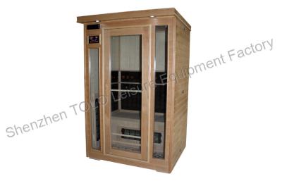 Cina Vetro temperato all'aperto della cabina 1.75KW di sauna di infrarosso lontano della cicuta canadese in vendita