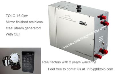 中国 自動携帯用サウナの蒸気発生器の湿り蒸気 16 kw 3 段階 販売のため