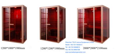 Cina cabina di sauna di infrarosso lontano di 1200mm x di 1000mm x di 1980mm in vendita