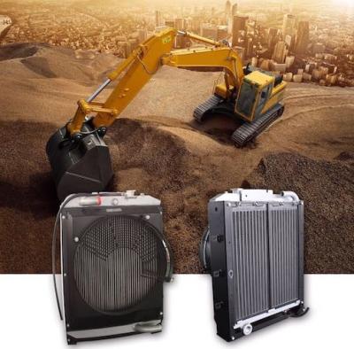 China High performance and heavy duty oil cooler with bar plate fin structure for excavators for sale