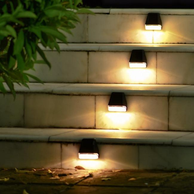 Ηλιακό τροφοδοτημένο υπαίθριο 2LED πορειών βημάτων λαμπτήρων κήπων φω'των τοίχων φρακτών φως φρακτών Decking ηλιακό