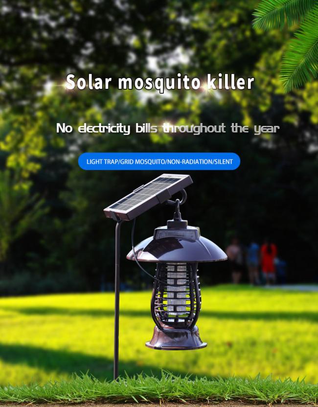 Solar Mosquito-Killing Lamp Lighting Mosquito-Killing Intelligent Light Control Lamp