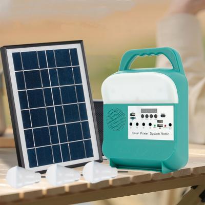 China Openlucht Draagbaar Zonnehuis Licht Systeem Kit Mini Power Led Charging Monocrystalline Te koop