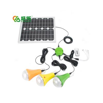 Cina Fonte di alimentazione Kit di luce solare in plastica 3500K 3pcs*3W Per illuminazione luminosa in vendita