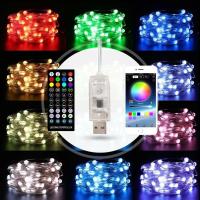 China 6V Solar Powered Decorative Lanterns Chrome Plating Christmas Tree String Lights for sale