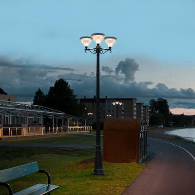China As luzes postas solares de alumínio do gramado 20W pintaram Matte Solar Garden Lamps à venda