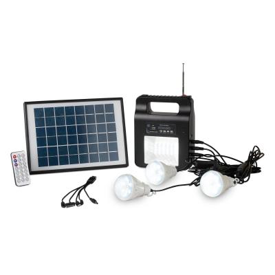 中国 停電携帯電話の充電器が付いている5ワットの太陽非常灯 販売のため
