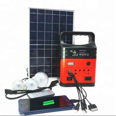 Cina sistema di illuminazione solare di poli avventura leggera solare telecomandata del pannello di 10W 6V in vendita