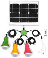 China Portable Remote Controller Led Solar Power System 435lum Dimmable for sale