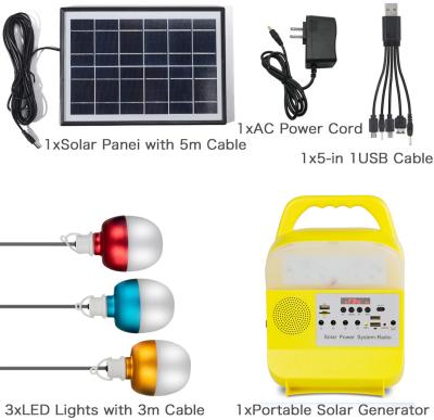 中国 3PCS LEDの太陽電池パネルの照明キットの太陽非常用装置SRE685 販売のため