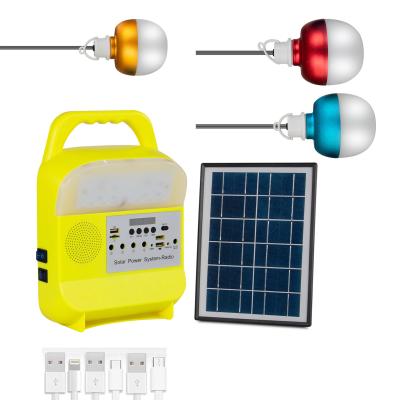 中国 3PCS LEDの太陽電池パネルの照明キットの太陽非常用装置SRE685 販売のため