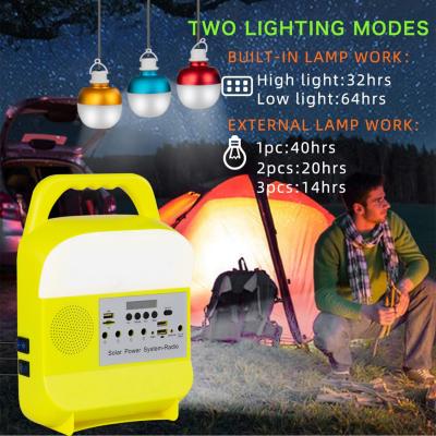 中国 3PCS LEDの太陽電池パネルの照明キットの太陽非常用装置SRE685 販売のため