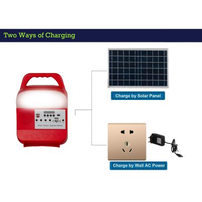 Cina Luce solare portatile domestica Kit Led Lighting System With Bluetooth in vendita