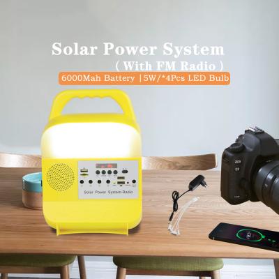 中国 屋外のキャンプ3W LEDの太陽照明装置の可聴周波太陽家システム キット 販売のため