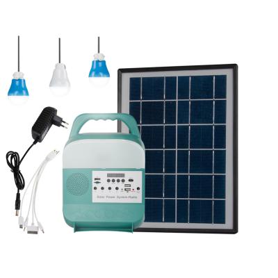 China Mini Radio Solar Home Lighting-Systeem met Toortshuis Kit Power Bank Te koop