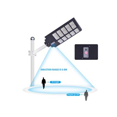 Cina L'ABS IP65 impermeabile 100w 300w del lampione del sensore di moto ha integrato l'iluminazione pubblica solare all'aperto in vendita