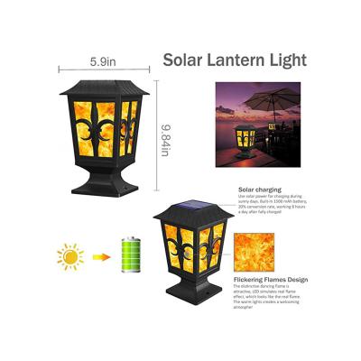 Cina La parete solare all'aperto del IP 65 accende la lampada da parete impermeabile del giardino LED della fiamma del fuoco 3.2V in vendita