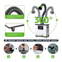 China Practical Salon Fume Extractors Multi Function With 3 Layers Filters for sale