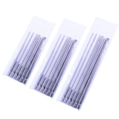 China Silver Practical Screwdriver Bits , Slot Type Magnetic Nut Setter for sale