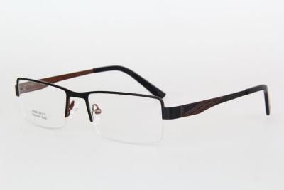 China Mens Metal Half Rim Eyeglass Frames for sale