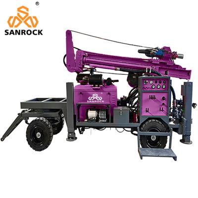 중국 수력 트레일러 설치 물 우물 뚫기 기구 물 우물 뚫기 장비 판매용