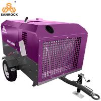 China Small Screw Air Compressor Portable Mining Diesel Engine Air Screw Compressor Machine for sale