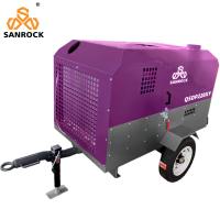 China Small Screw Air Compressor Portable Mining Diesel Engine Air Screw Compressor Machine for sale