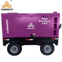 China 162KW Diesel Engine Air Compressor With Wheels Mining Screw Air Compressor Machine for sale