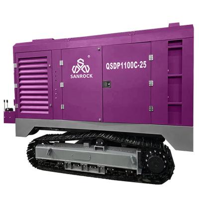 Cina Ruota di acciaio Diesel Compressore d'aria a vite Miniera ad alta pressione Compressore d'aria a vite in vendita