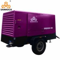 China Portable Screw Air Compressor Machine Mining Diesel Engine High Pressure Air Compressor for sale