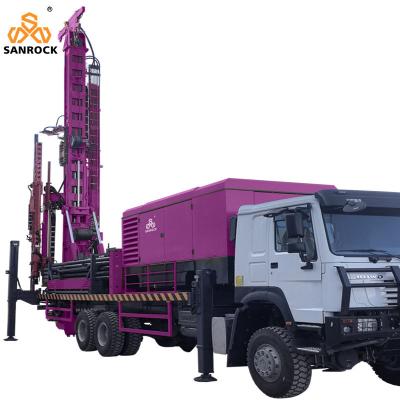 China Water Well Drill Rig With Centrifugal Pump Portable Reverse Circulation Truck Mounted Drill Rig for sale