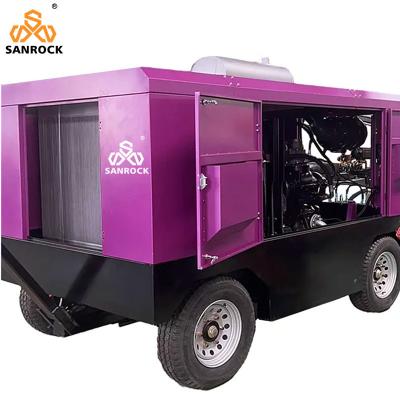 China Portable Screw Air Compressor Machine Power 194kw Mining Screw Air Compressor Diesel Air Compressor for sale