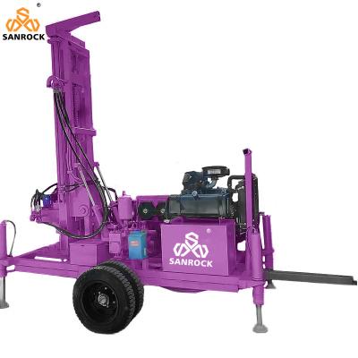 China Tractor Mounted Water Well Drilling Rig Power 60KW Portable Water Well Drilling Equipment for sale