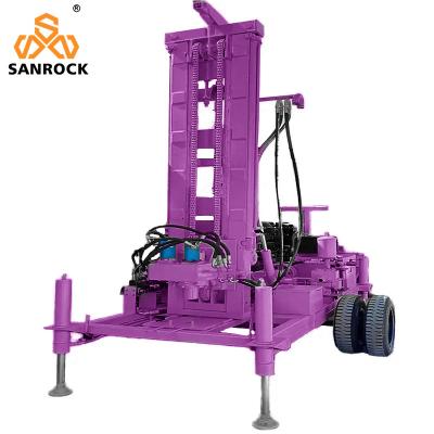 China Water Well Drilling Trailer Deep 300m Water Well Borehole Drilling Rig Portable Well Drilling Rig for sale