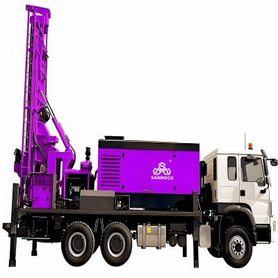 China Multifunctional Water Well Drilling Machine With Mud Pump Truck Mounted Water Drilling Rig for sale
