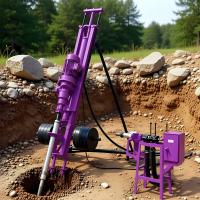 China Surface DTH Drilling Rig Infrastructure Development Borehole Drilling Machine Pneumatic Drilling Rig for sale