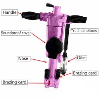 China Flexible Operation Pneumatic Rock Drill Machine Simple Structure Portable Rock Drilling Machine for sale