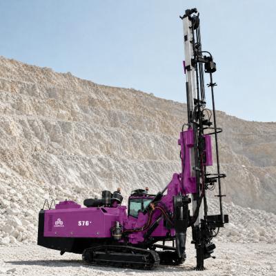 China Crawler Drilling Rig Machine Water Cooled Turbo Engine More Power Consumes Less Fuel Hydraulic DTH Drilling Rig for sale