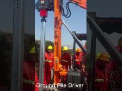 Beveiligingsrail Pile Driving Equipment Constructie-machines Hydraulische Pile Driver Machine