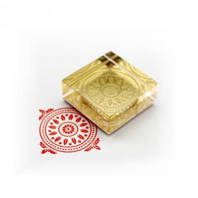 China Low School Price Custom Logo Finely Processed Silicone Rubber CS002A1 Acrylic Stamp For Use factory