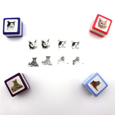China Supply Finely Processed OEM School Maker Custom Photo Self Inking Self Inking Album Rubber Stamps Auto Sellos factory